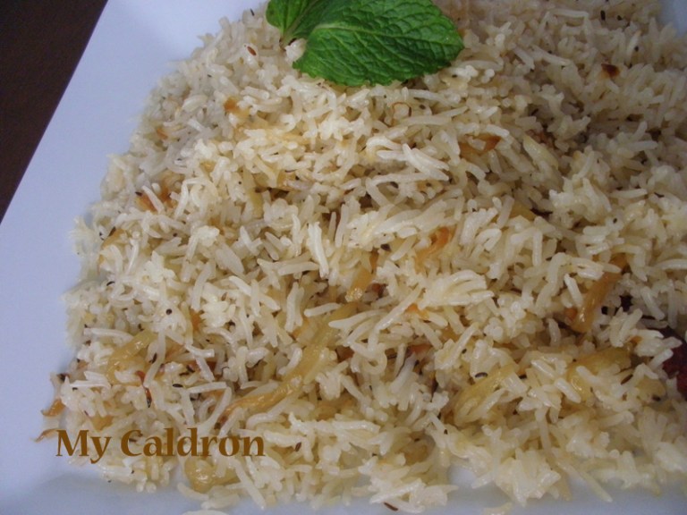 Indian rice with clove, cumin & cinnamon | My Caldron
