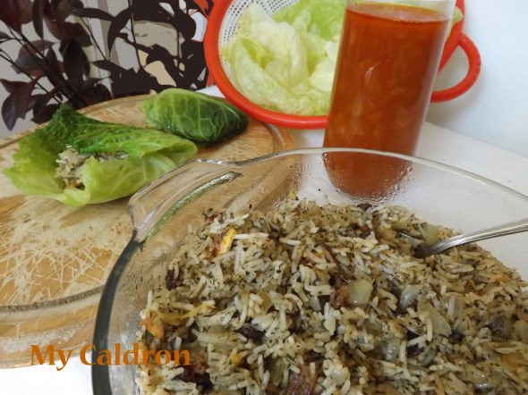 Stuffed Cabbage Leaves (dolmeh barg kalam) for Mehregan | My Caldron