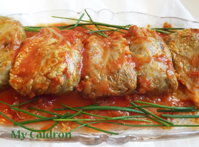 Stuffed Cabbage Leaves (dolmeh barg kalam) for Mehregan | My Caldron