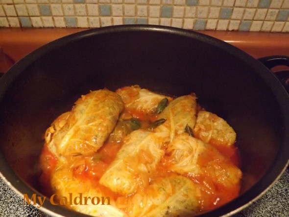 Stuffed Cabbage Leaves (dolmeh barg kalam) for Mehregan | My Caldron